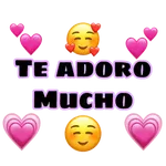 Love you mi amor😘😘😘 ️ ️ ️ - getsticker.com - Stickers for WhatsApp and ...